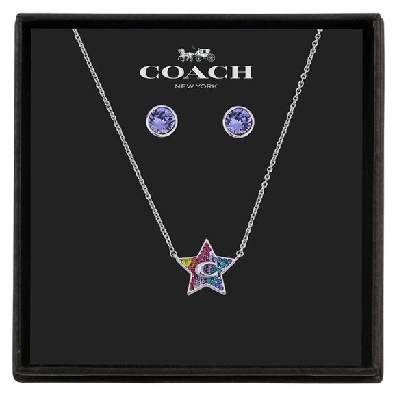 Coach | Jewelry | Coach Star Swarovski Crystals Jewelry Set | Poshmark
